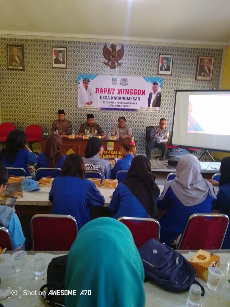 Desa Karang Mekar Minggon Bahas Persiapan HUT RI ke 80 | suaracikarang.com